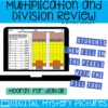Back to School Multiplication and Division Practice DIGITAL Mystery ...