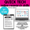 Online Research Skills Activities Quick Tech 5th Grade