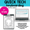 Keyboarding Practice Activities Quick Tech 1st Grade