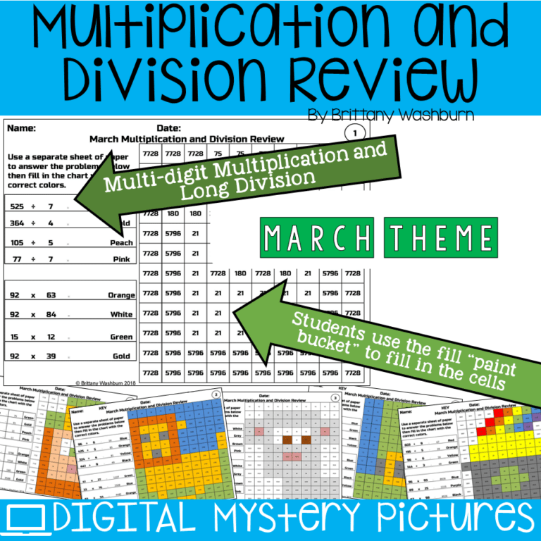 Patriotic Themed Multiplication and Division Practice DIGITAL Mystery ...