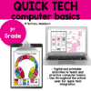 Computer Basics Activities Quick Tech 1st Grade
