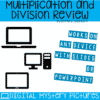 Winter Themed Multiplication and Division Practice DIGITAL Mystery Pictures