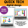 Digital Design Activities Quick Tech Kindergarten