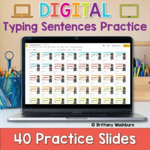 Typing Sentences Keyboarding Practice Activity