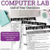 End of Year Checklists for the Computer Lab