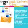 Apple Orchard Scene Digital Glyph Activity