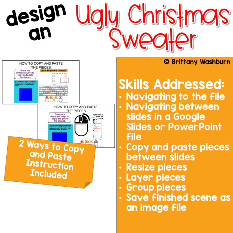 Ugly Christmas Sweater Digital Glyph Activity