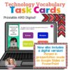 Technology Vocabulary Task Cards