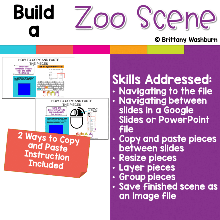 Build a Zoo Digital Glyph Activity