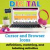 Cursor and Browser Icons Digital Activities