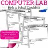 Back to School Checklists for Technology Teachers