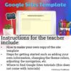 Technology Teacher Portfolio Google Site Template