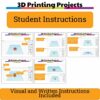 3D Printing Lesson and 3 Leveled Tasks