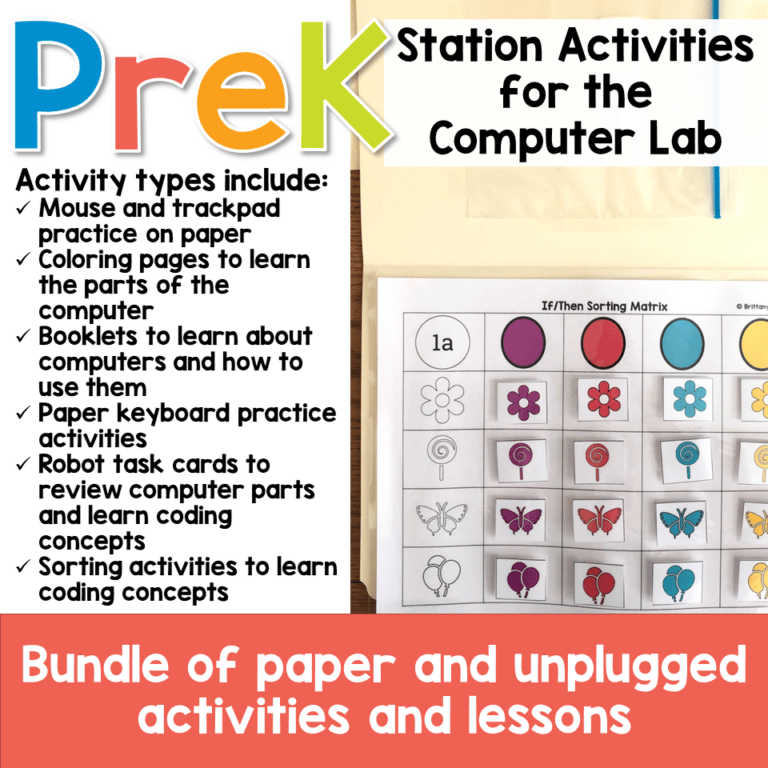 PreK Technology Class Activities Bundle