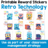 Retro Technology Printable Reward Stickers