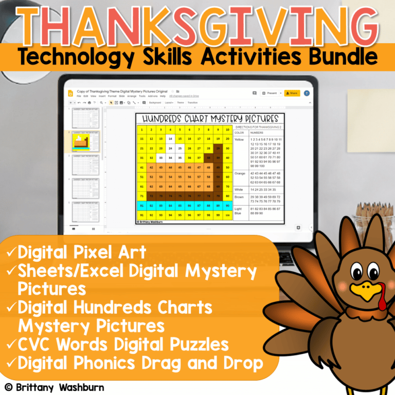 Thanksgiving Themed Activities for the Elementary Computer Lab