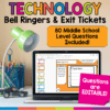 Advanced Technology Topics Prompts for Bell Ringers and Exit Tickets