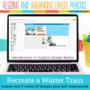 Winter Train Graphic Design Lesson and Activity