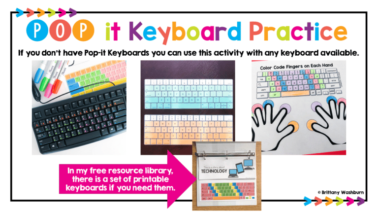 POP It Keyboard Station Activities