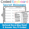 Coded Keyboard Secret Messages