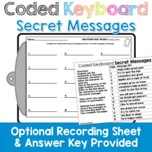 Coded Keyboard Secret Messages