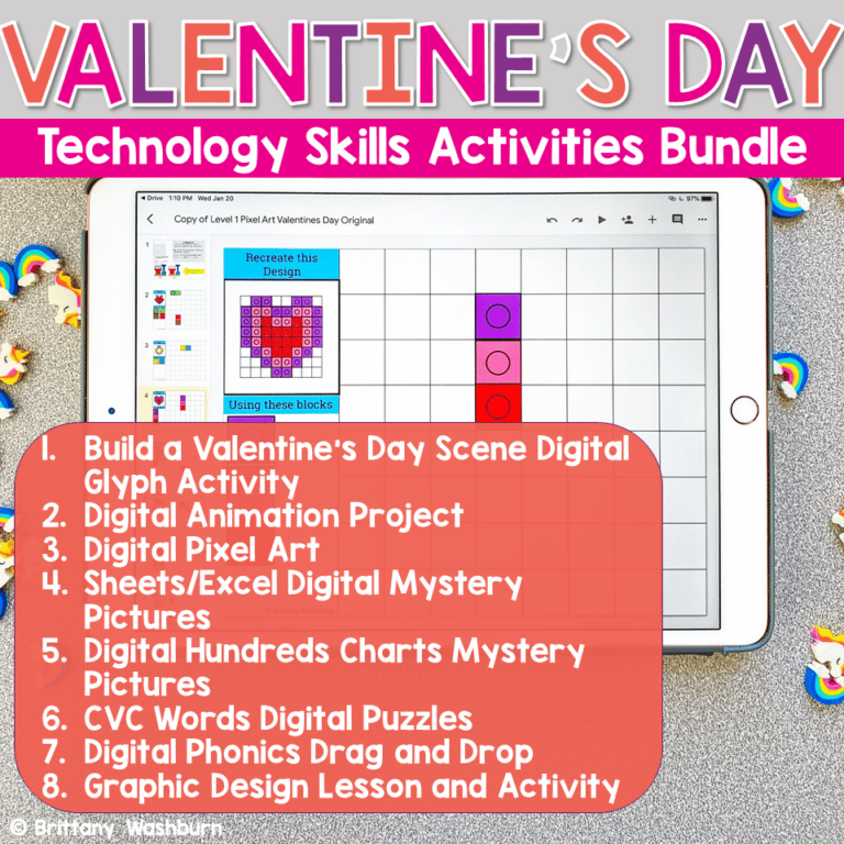 Valentine's Day Themed Activities for the Elementary Computer Lab