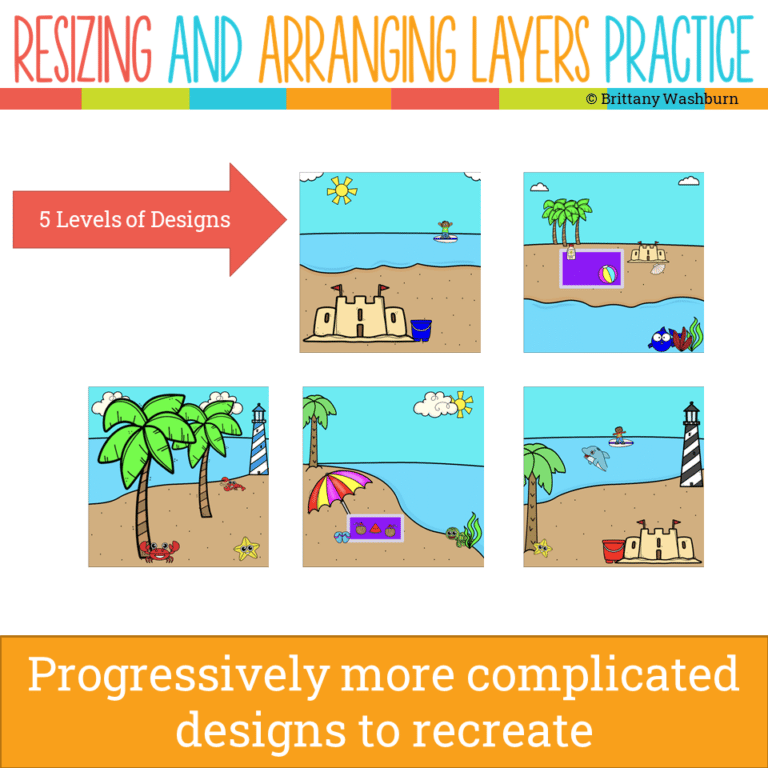 Summer Theme Graphic Design Lesson and Activity