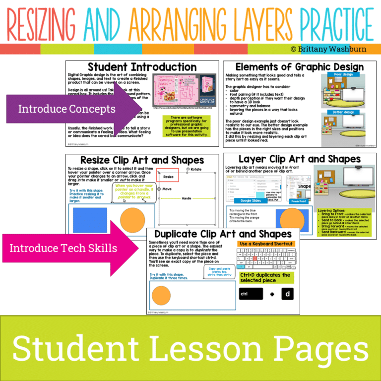 Spring Theme Graphic Design Lesson and Activity
