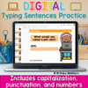 Typing Sentences Keyboarding Practice Activity Set 2