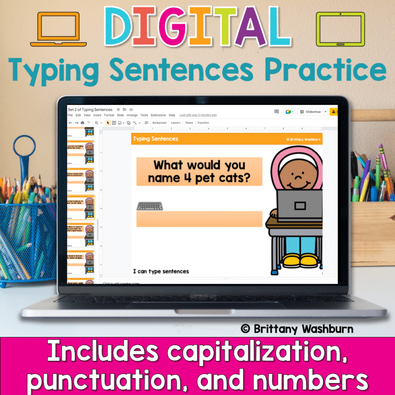 Typing Sentences Keyboarding Practice Activity Set 2