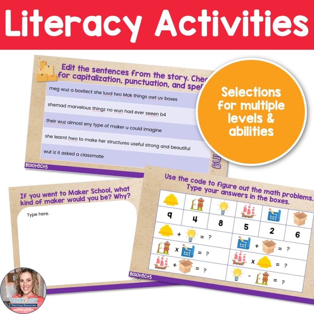 Boxitects Digital Book Companion Activities