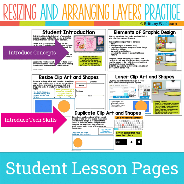 Easter Theme Graphic Design Lesson and Activity
