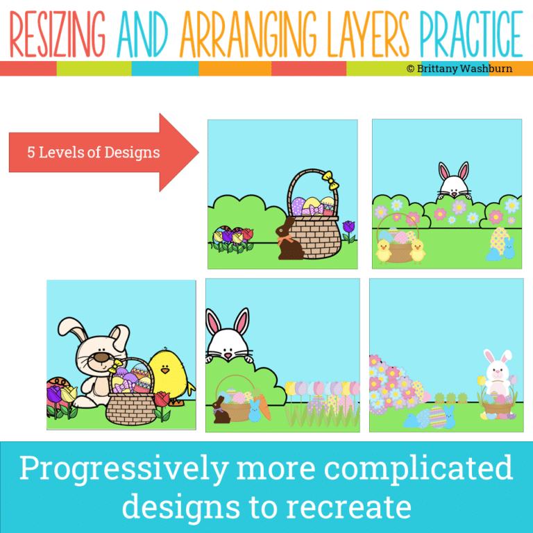 Easter Theme Graphic Design Lesson and Activity