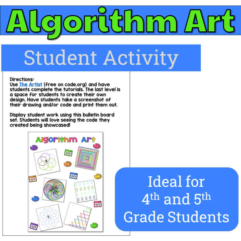 Algorithm Art Student Created Bulletin Board