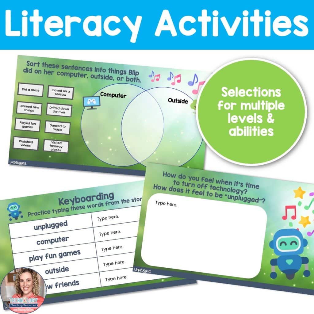 Unplugged Digital Book Companion Activities