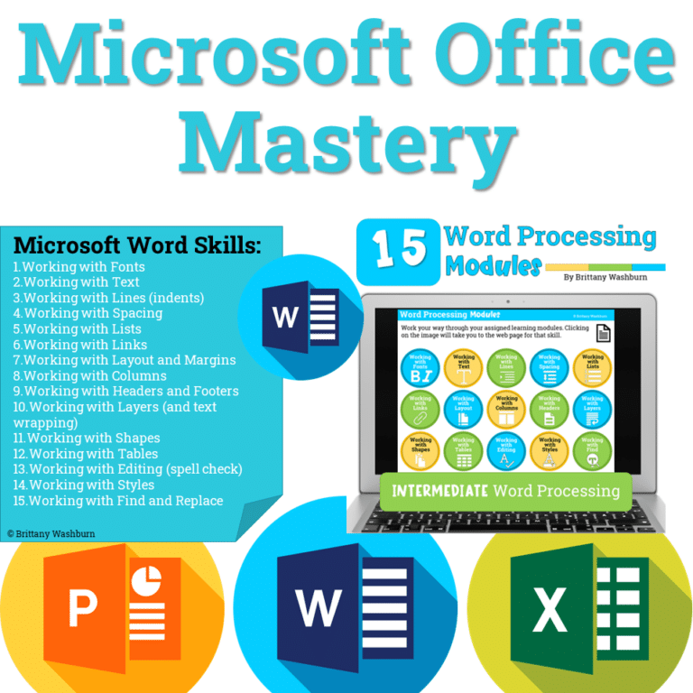 Master Microsoft Office Software Lessons Bundle